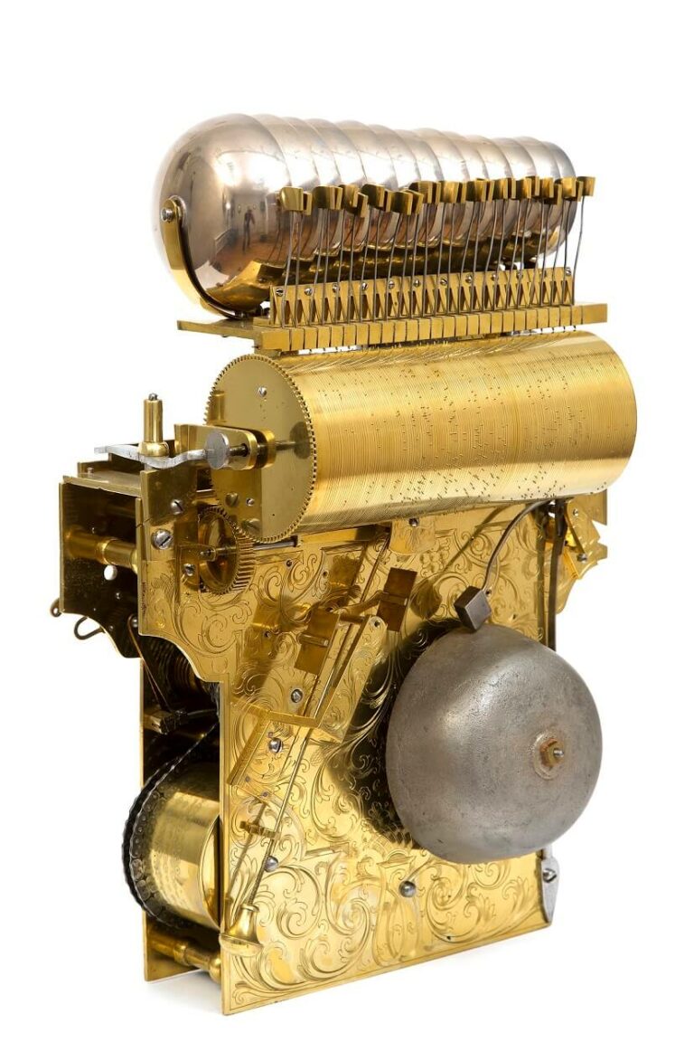 A large English musical bracket clock with 12 melodies, Stephen ...