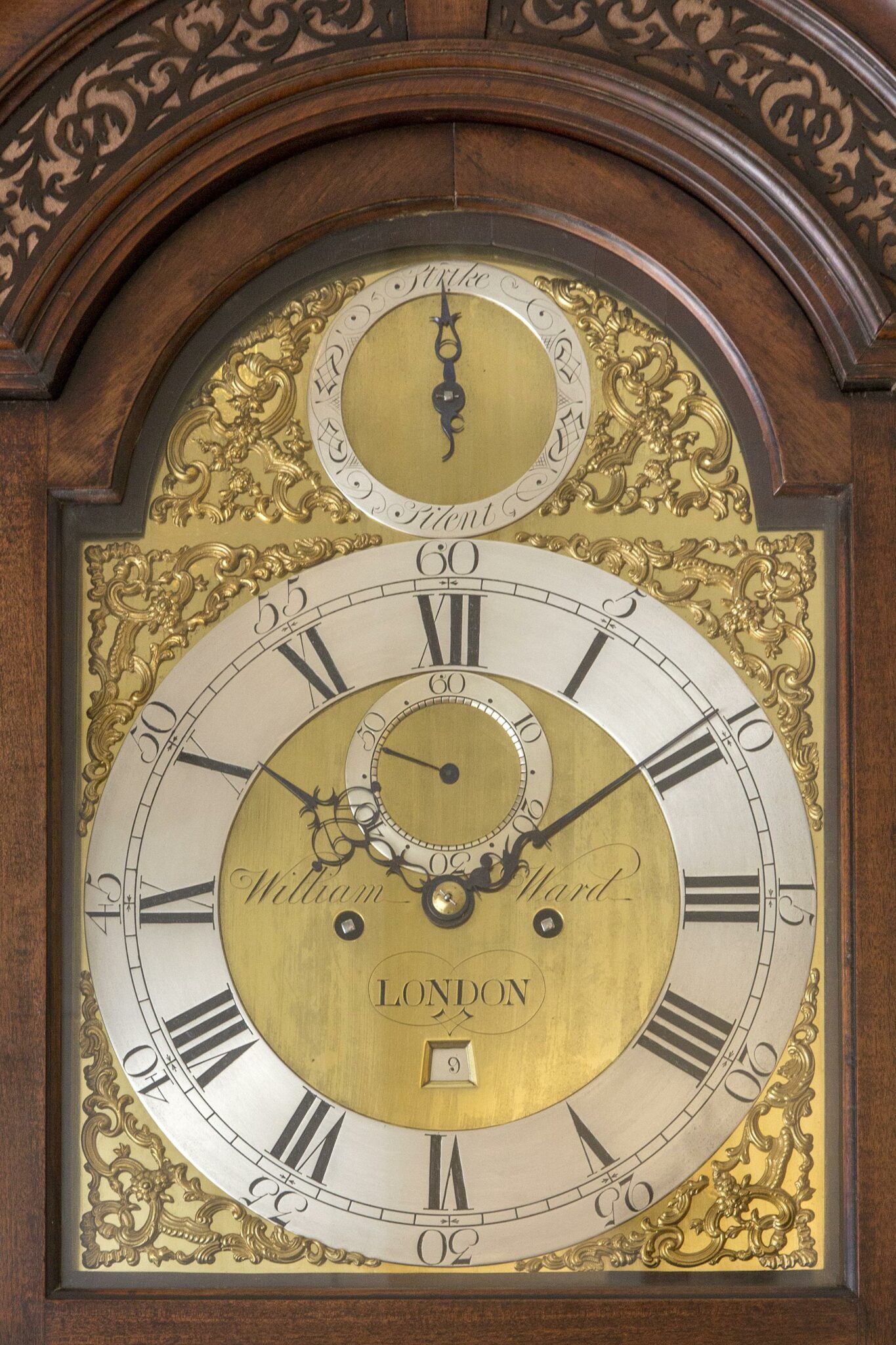 A Fine English mahogany longcase clock, W. Ward London, circa 1770 ...