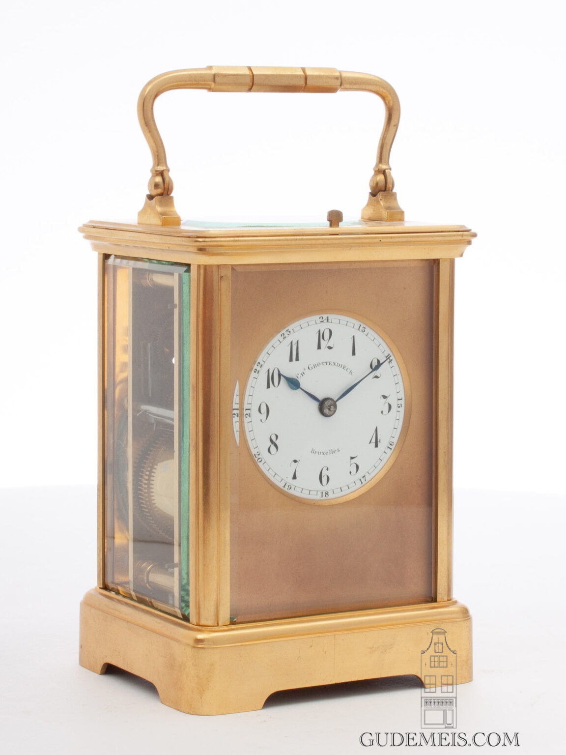 A French carriage clock with rare striking, Grottendieck Brussel, circa ...