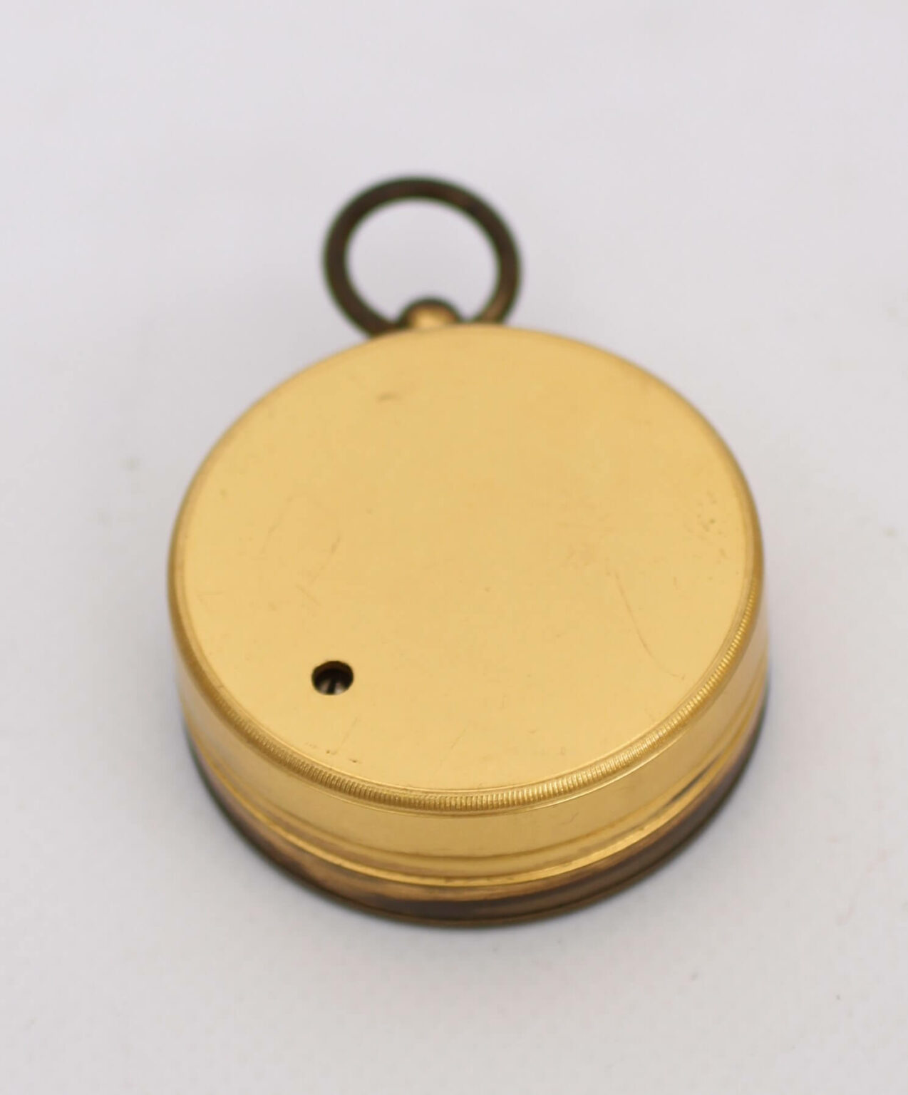 A Scottish gilt brass pocket barometer, J. Brown Glasgow, circa 1890 ...
