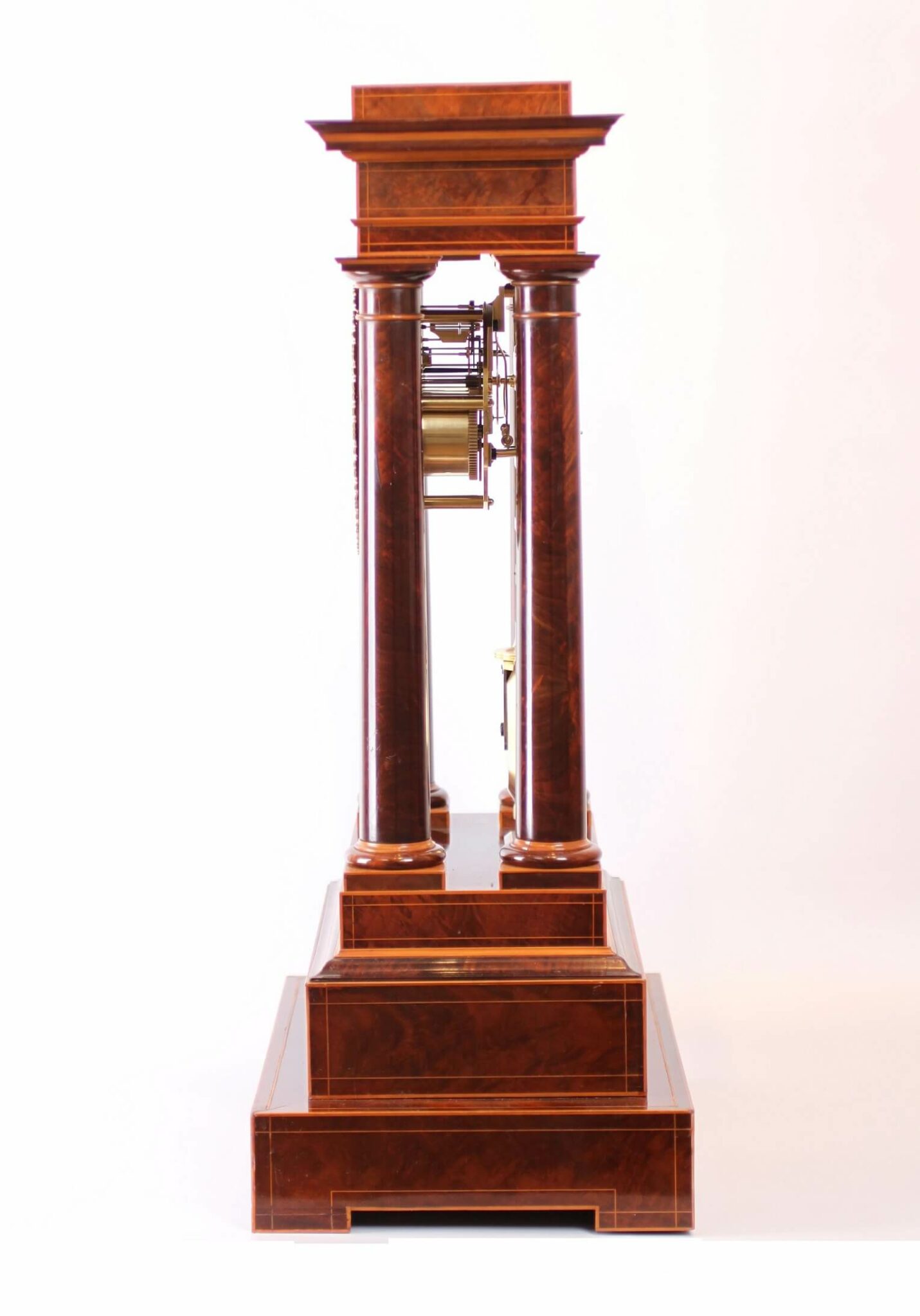 A large French Charles X mahogany table regulator, A. Pointeaux 1829 ...