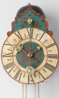 A South German polychrome wall clock, circa 1710 - Gude & Meis
