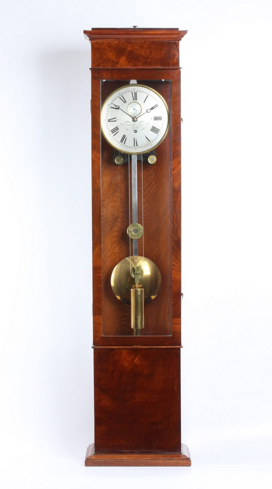 A rare Dutch mahogany wall regulator, A. Kaiser, circa 1850 - Gude & Meis