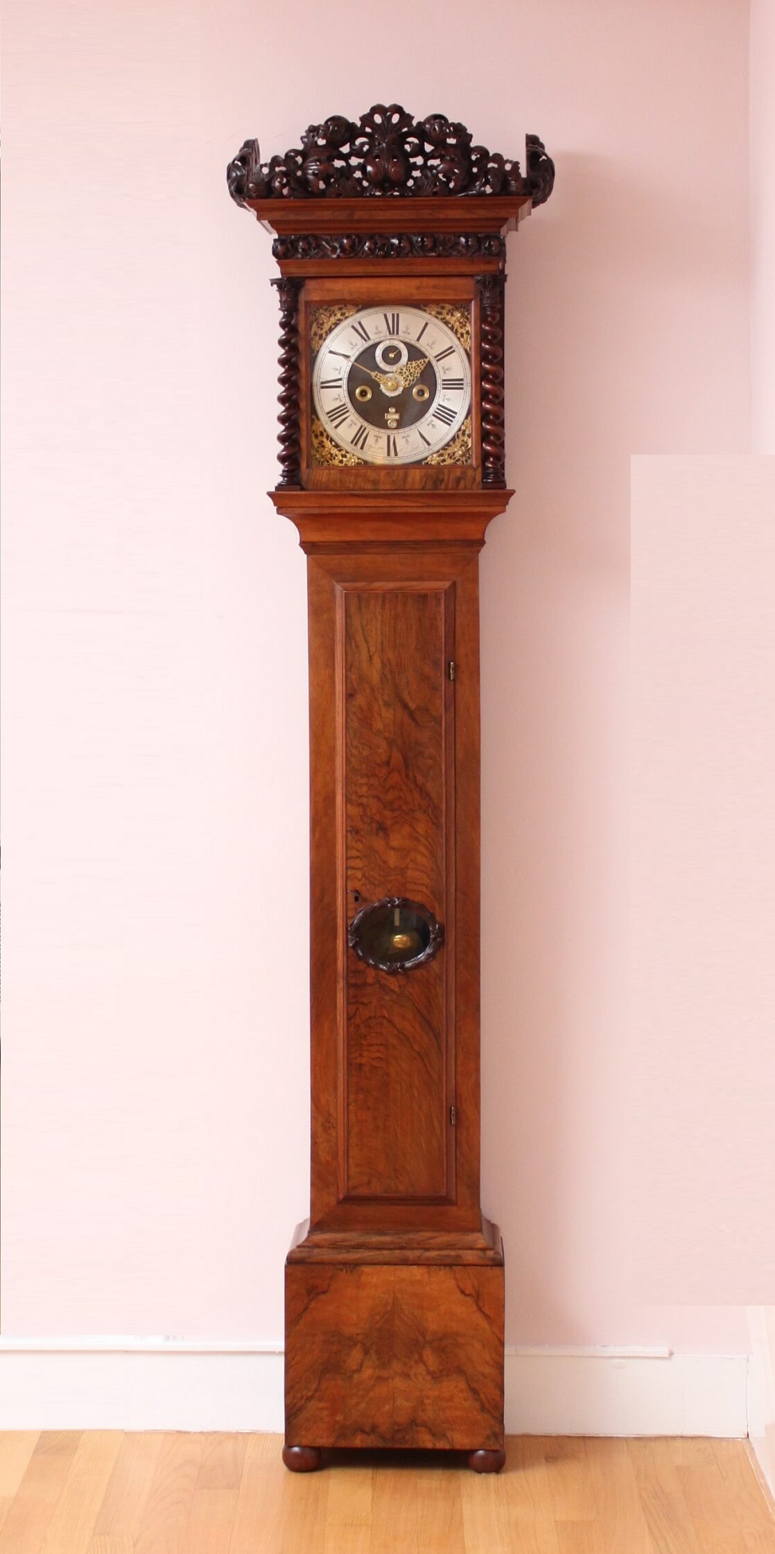 A rare and early Dutch walnut longcase clock by Fromanteel Amsterdam ...
