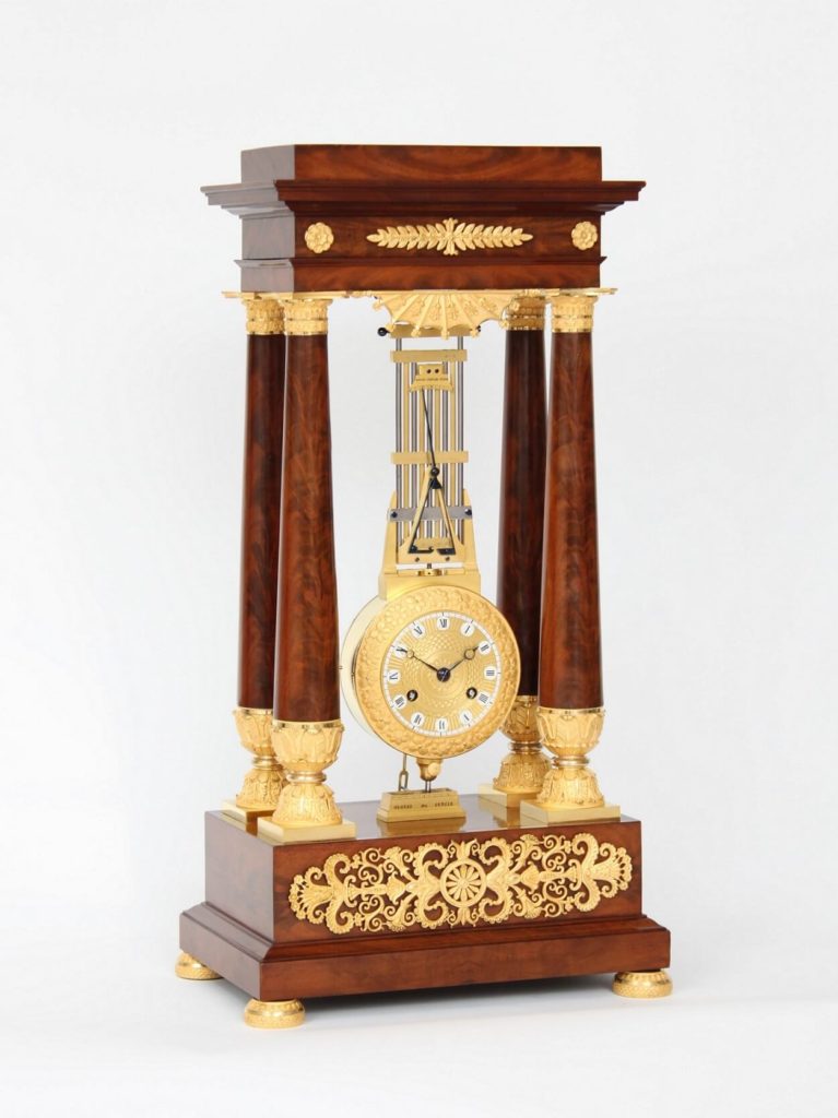 oscillating portico clock 3-102 - Gude & Meis | Antieke klokken