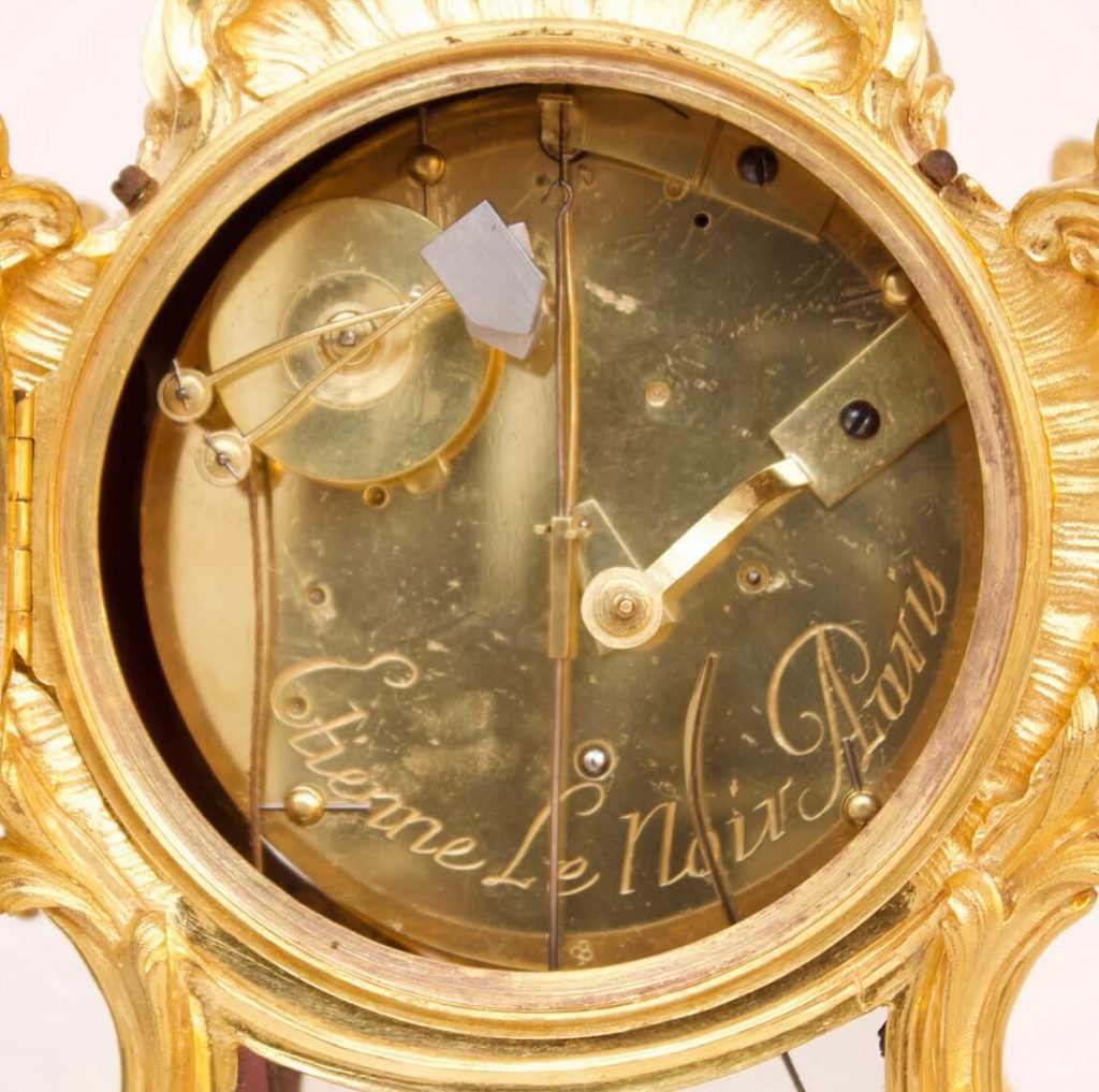 French-Louis XV-ormolu-gilt-bronze-rococo-mantel-antique-clock-St ...