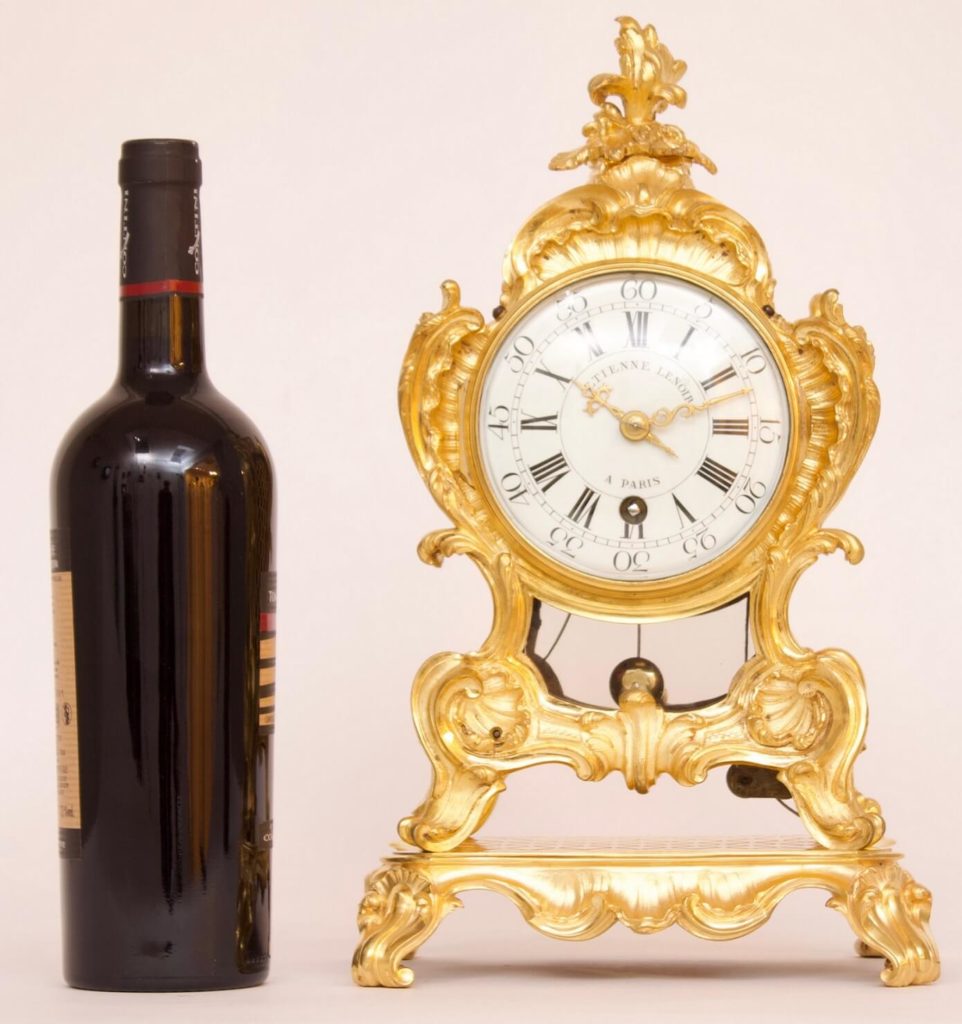 French-Louis XV-ormolu-gilt-bronze-rococo-mantel-antique-clock-St ...