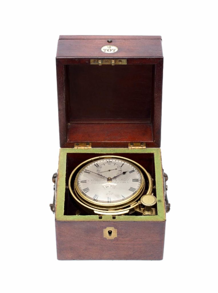 English-mahogany-brass-marine-ships-chronometer-Barraud-Lund-London ...