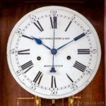 An impressive English oak longcase regulator, Armstrong Manchester ...