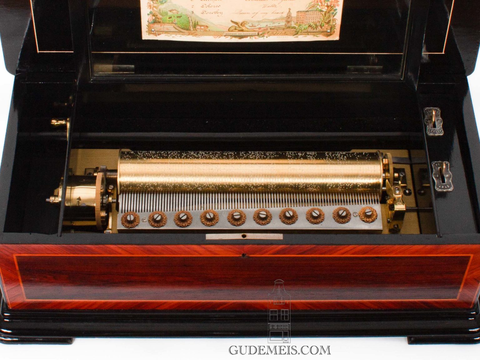 Swiss-Geneva-rosewood-animated-cylinder-music-box-mechanical-music ...
