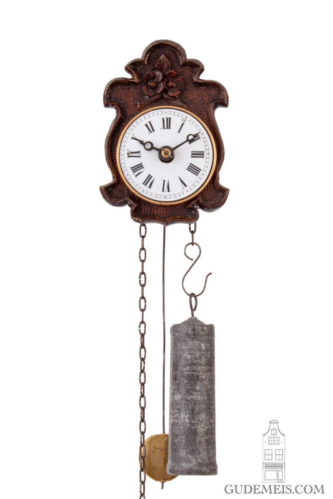 Een zeldzaam klein Duits Schwarzwald wandklokje, Felix Faller, circa ...
