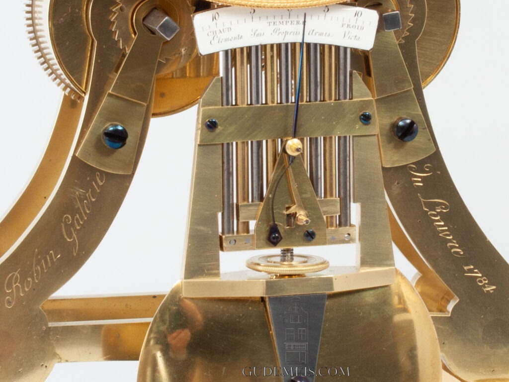 French-Louis XVI-brass-ormolu-skeleton-table-regulator-marble-date ...