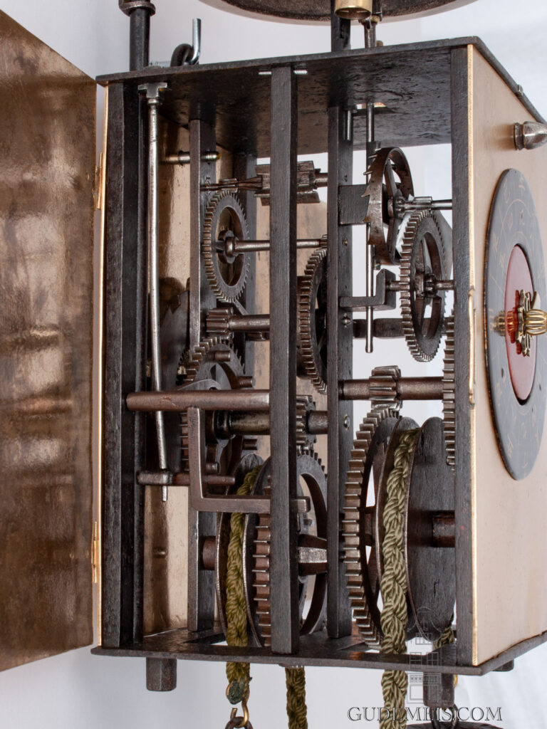 antique-japanese-iron-brass-striking-balance-lantern-wall-clock-kake ...