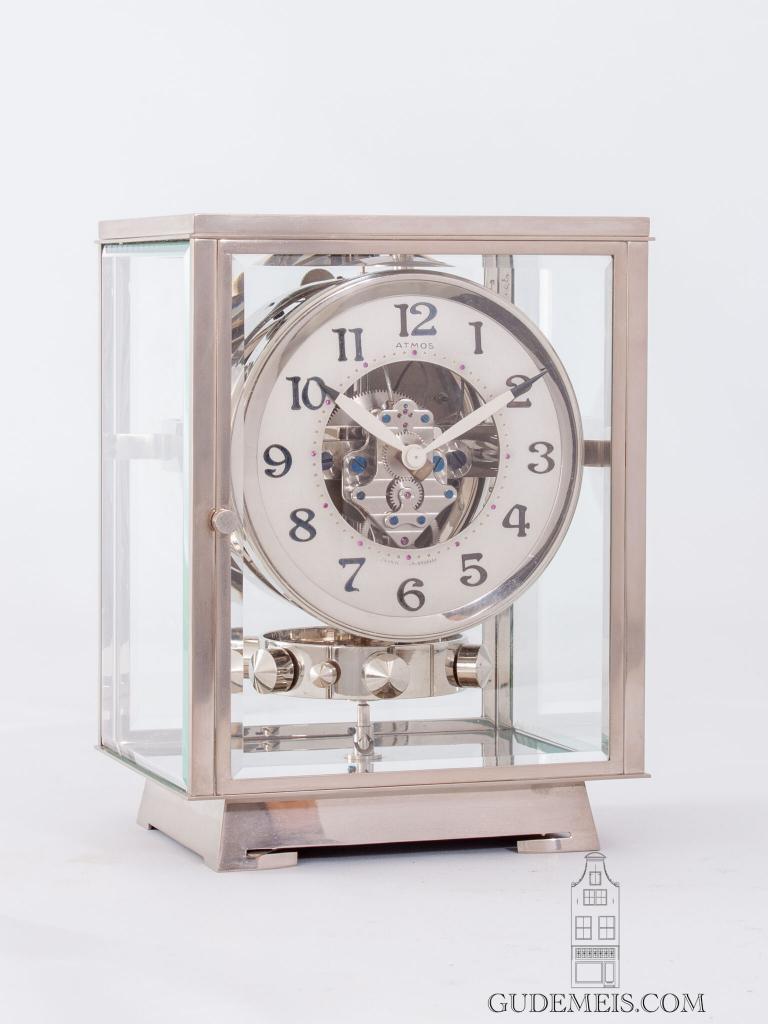 French-art-deco-nickel-chrome-jean-leon-reutter-patent-atmos-clock ...