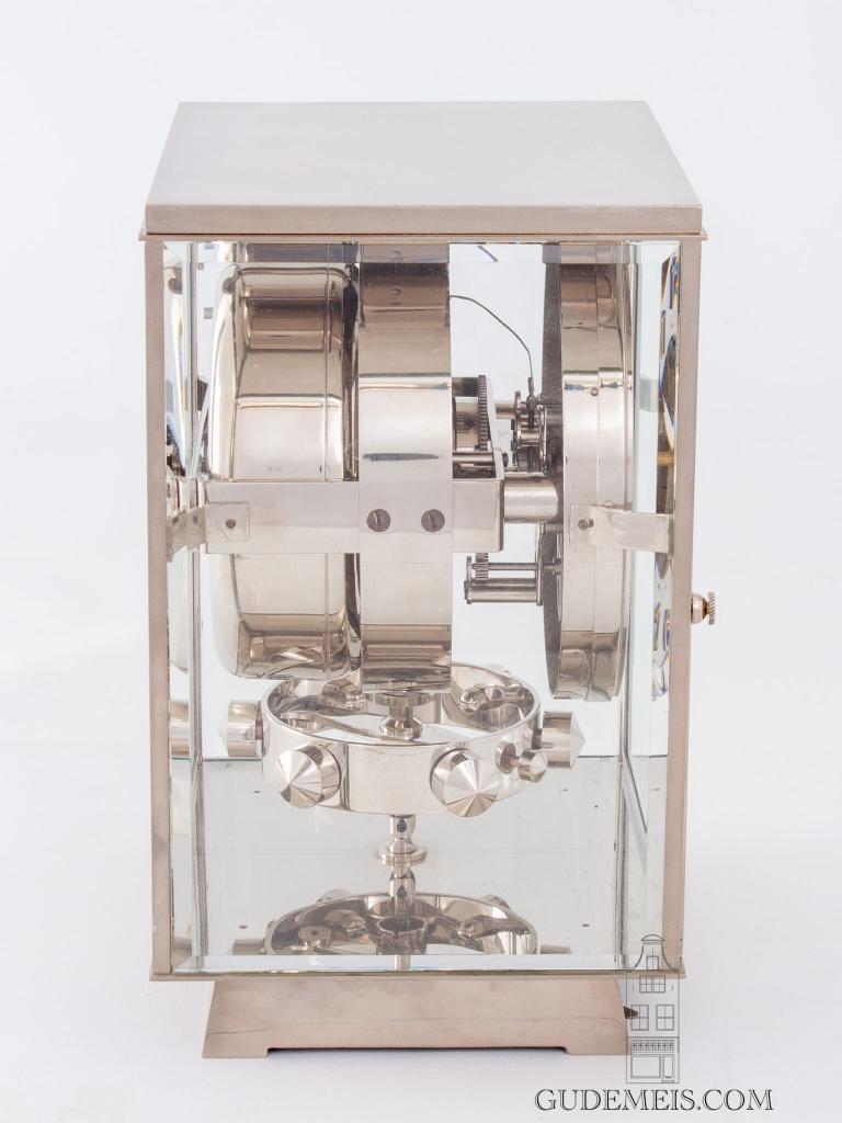 French-art-deco-nickel-chrome-jean-leon-reutter-patent-atmos-clock ...