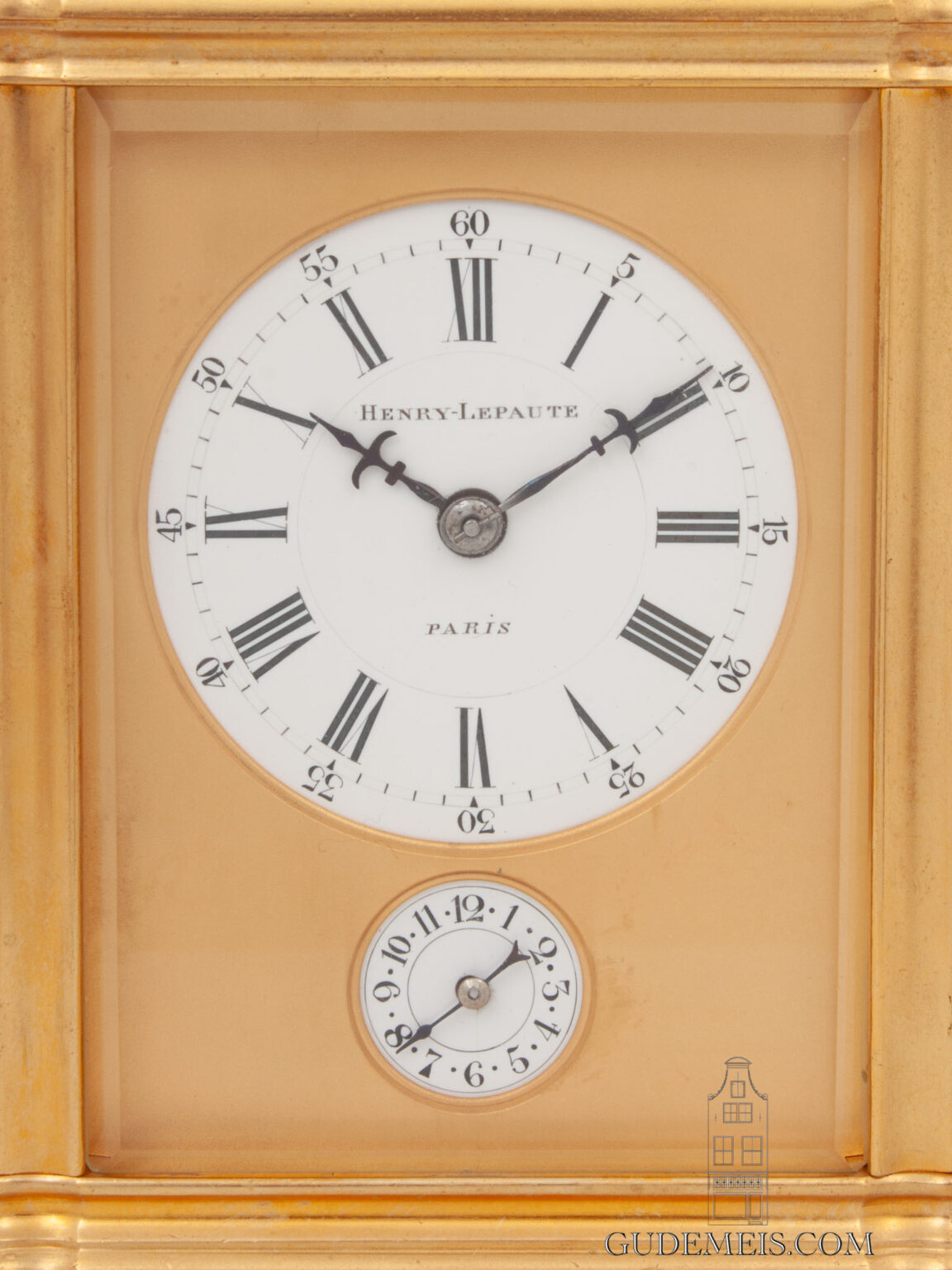 Een Franse reisklok met slagwerk en wekker, Henry Lepaute, circa 1870 ...