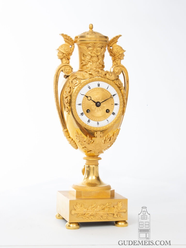 French-Empire-ormolu-gilt-bronze-striking-antique-urn-mantel-clock-aux ...