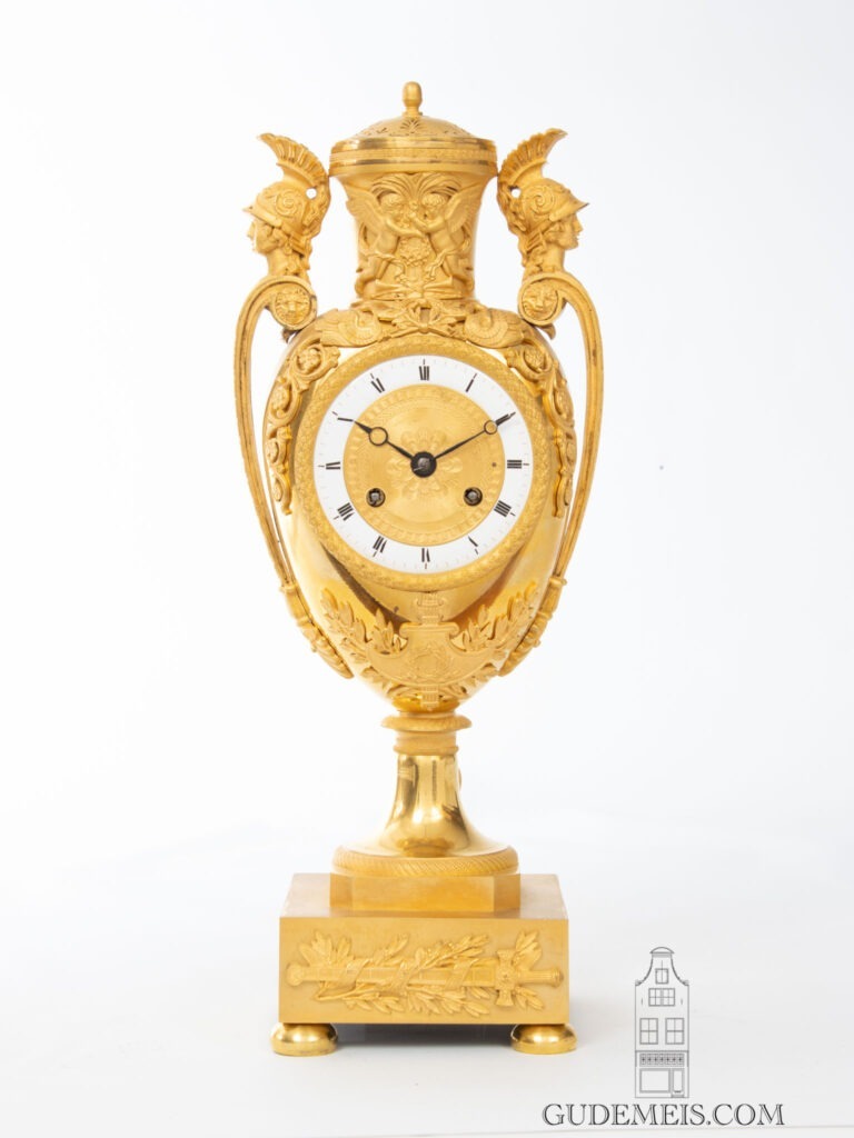 French-Empire-ormolu-gilt-bronze-striking-antique-urn-mantel-clock-aux ...