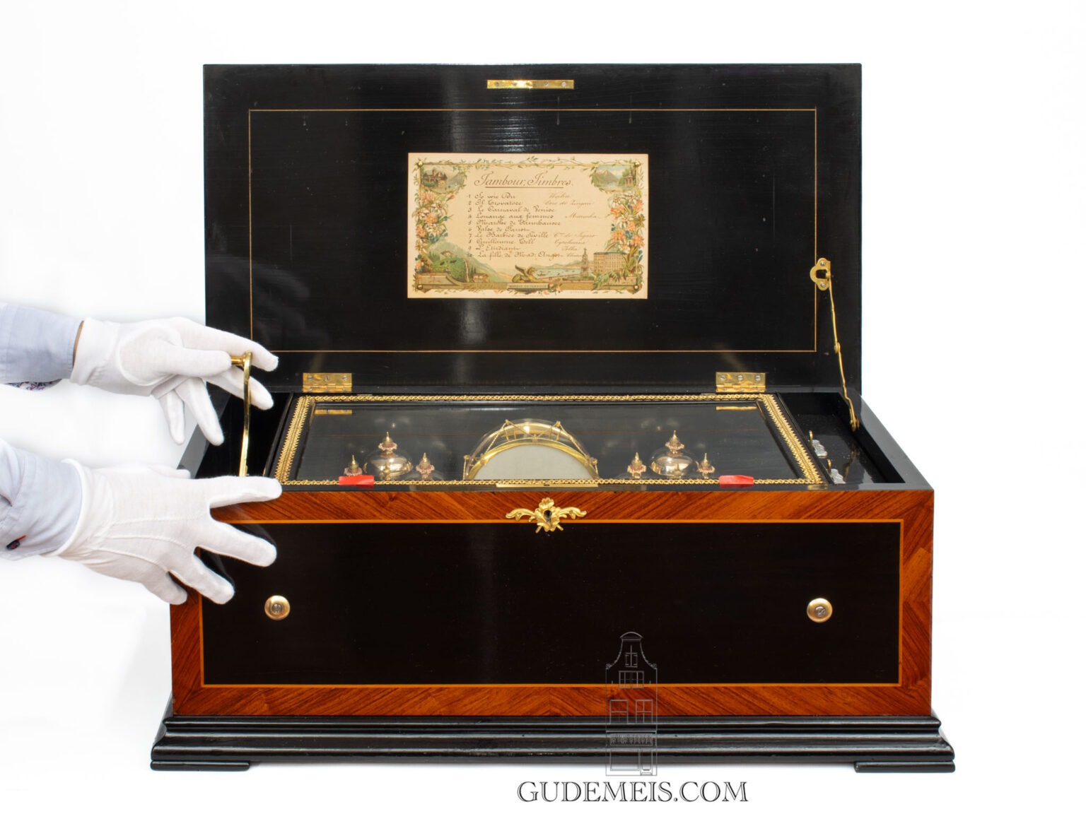 8-147 bells drum music box - Gude & Meis