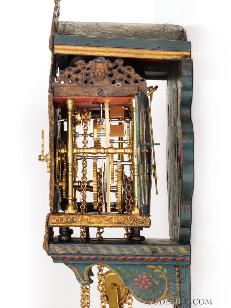 5-207 miniature stoelschippertje clock - Gude & Meis | Antieke klokken