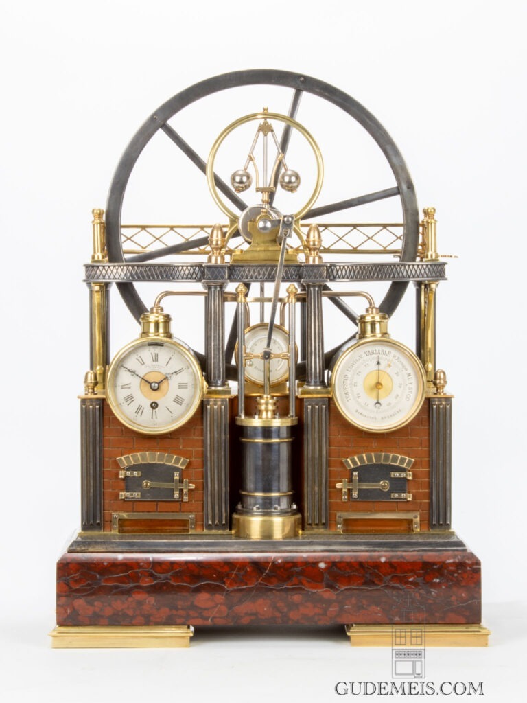 French-napoleonIII-bronze-marble-industrial-antique-automaton-boiler ...