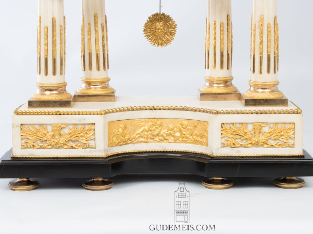 monumental-large-French-marble-ormolu-gilt-bronze-portico-striking ...