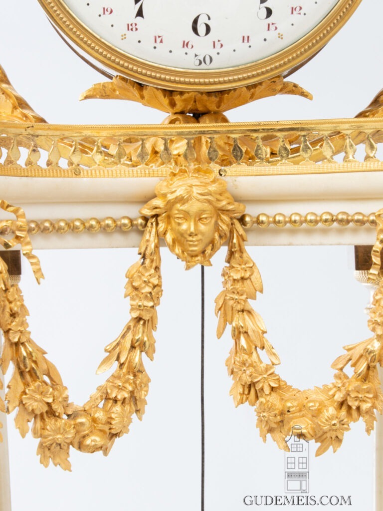monumental-large-French-marble-ormolu-gilt-bronze-portico-striking ...